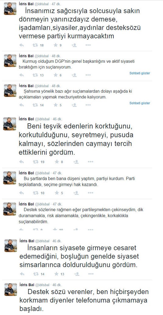 İdris Bal isyan bayrağını çekti | Türkiye Gazetesi